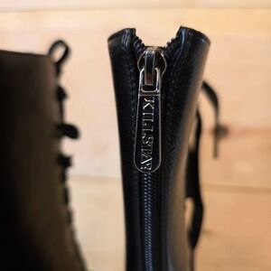 Killstar | Shoes | Killstar Boot Platform Heel Womens Goth Lace Up Faux ...